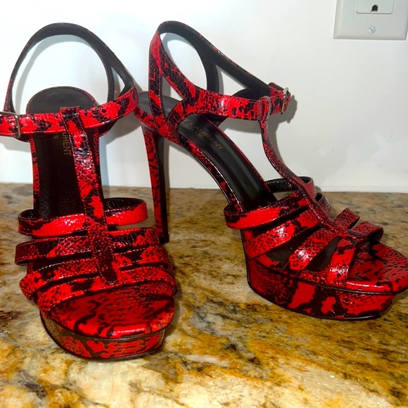 Yves Saint Laurent | Shoes | Ysl Yves Saint Laurent Platform Strappy ...